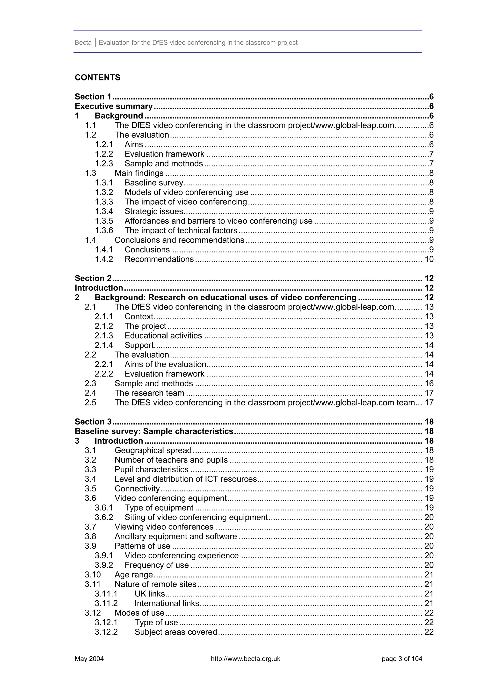 Evaluation for the DfES video conferencing in the classroom ... | PDF