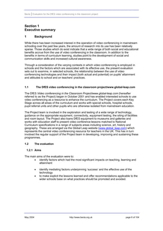 Evaluation for the DfES video conferencing in the classroom ... | PDF