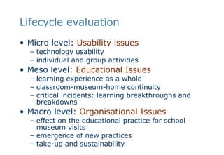 Evaluation Methods For Mobile Learning | PPT