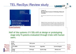Evaluation of Linked Data tools for Learning Analytics | PPT