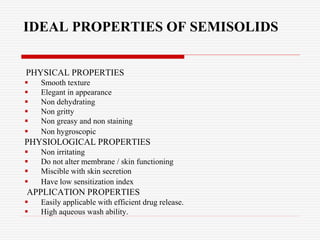 Evaluation of-semisolid-dosage-forms | PPTX