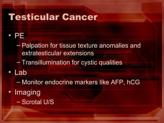 Evaluation of Testicular Pain | PPT