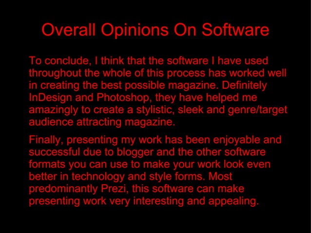 Evaluation Powerpoint - Q6 | PPT | Desktop Publishing | Computer Software and Applications