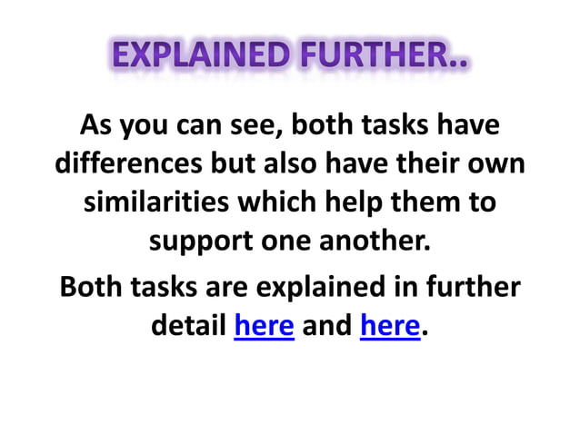 Ancillary Tasks. | PPTX