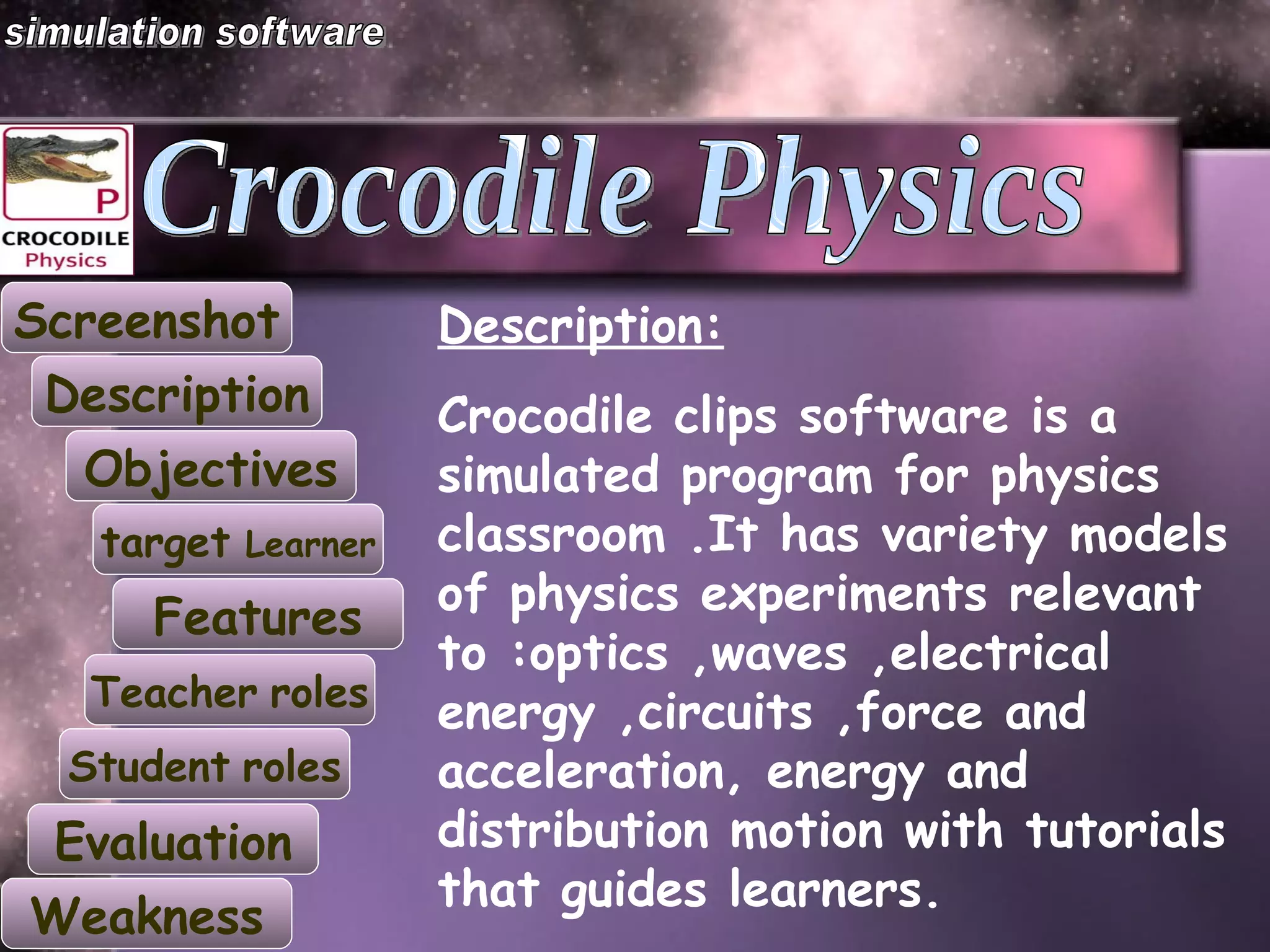 Crocodile Physics | PPT