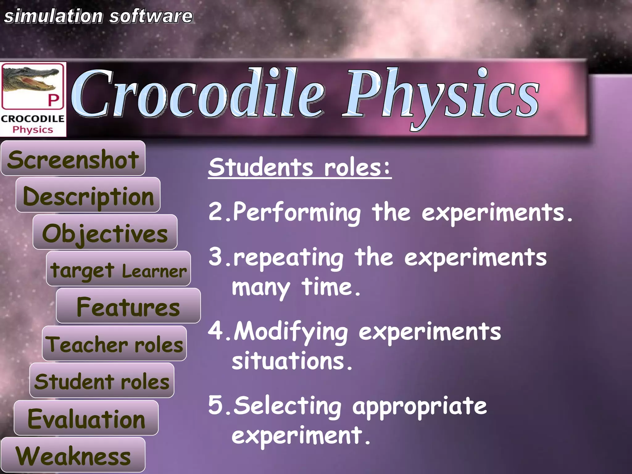 Crocodile Physics | PPT