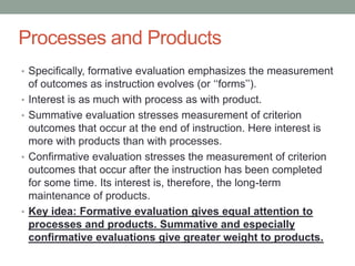Evaluation the many faces | PPT
