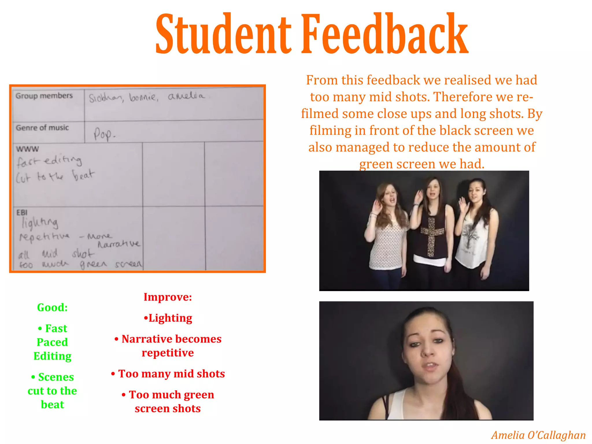 Evaluation 3 - class feedback | PPT