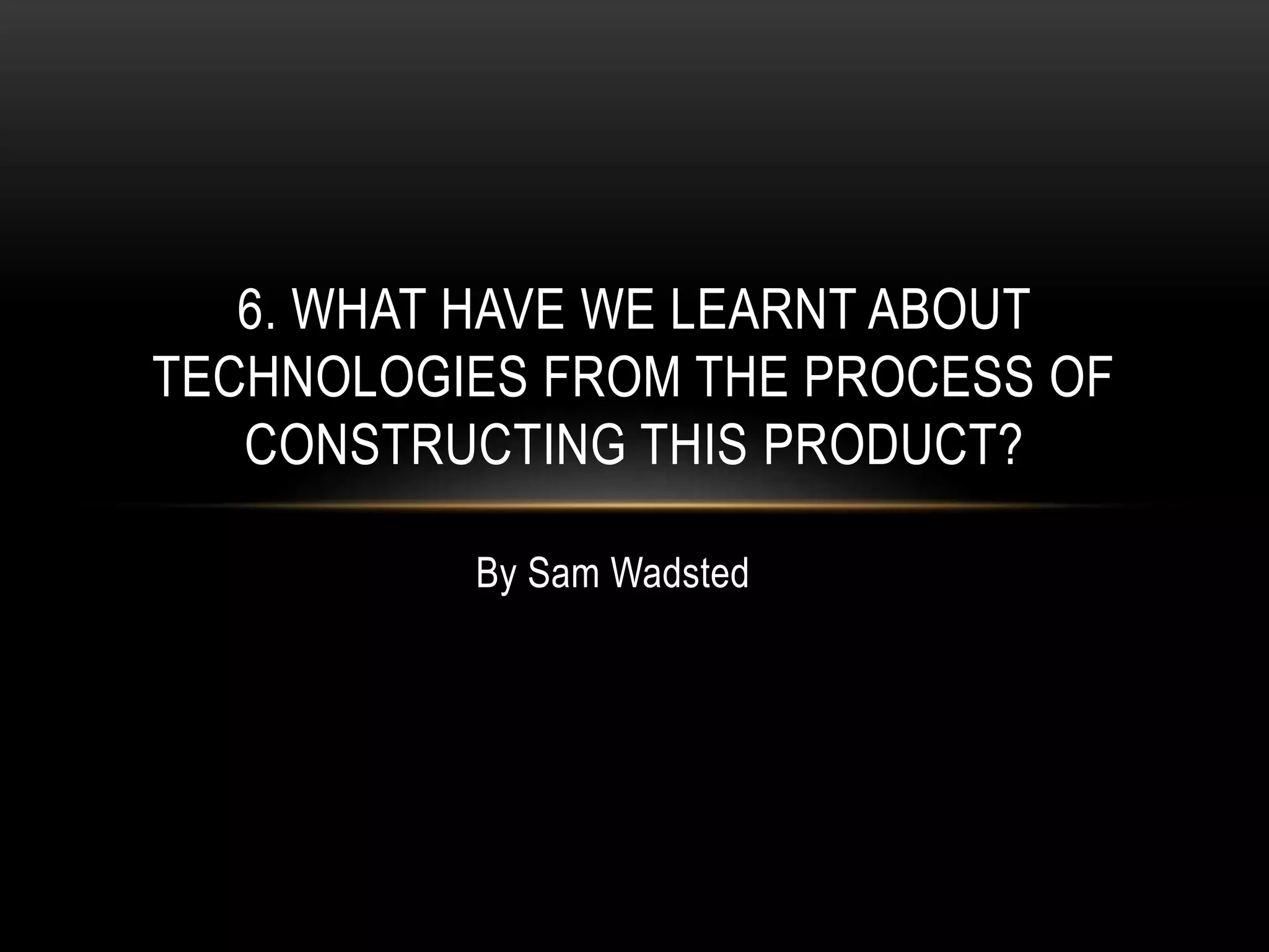 Evaluation Q6. | PPT