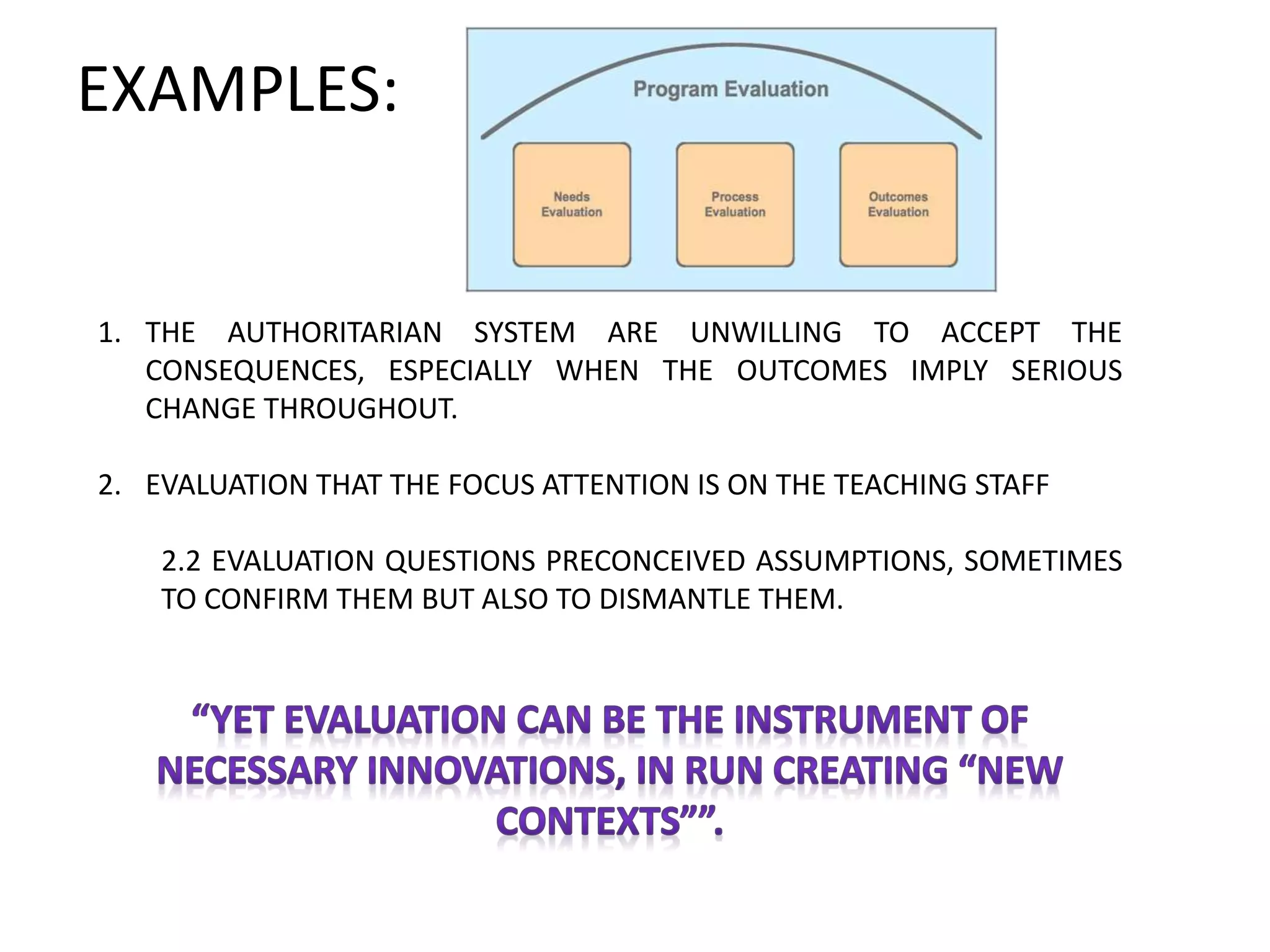 Evaluation affects context | PPTX