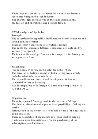 Evaluation and analysis of Samsung and Apple Inc.Introduct.docx