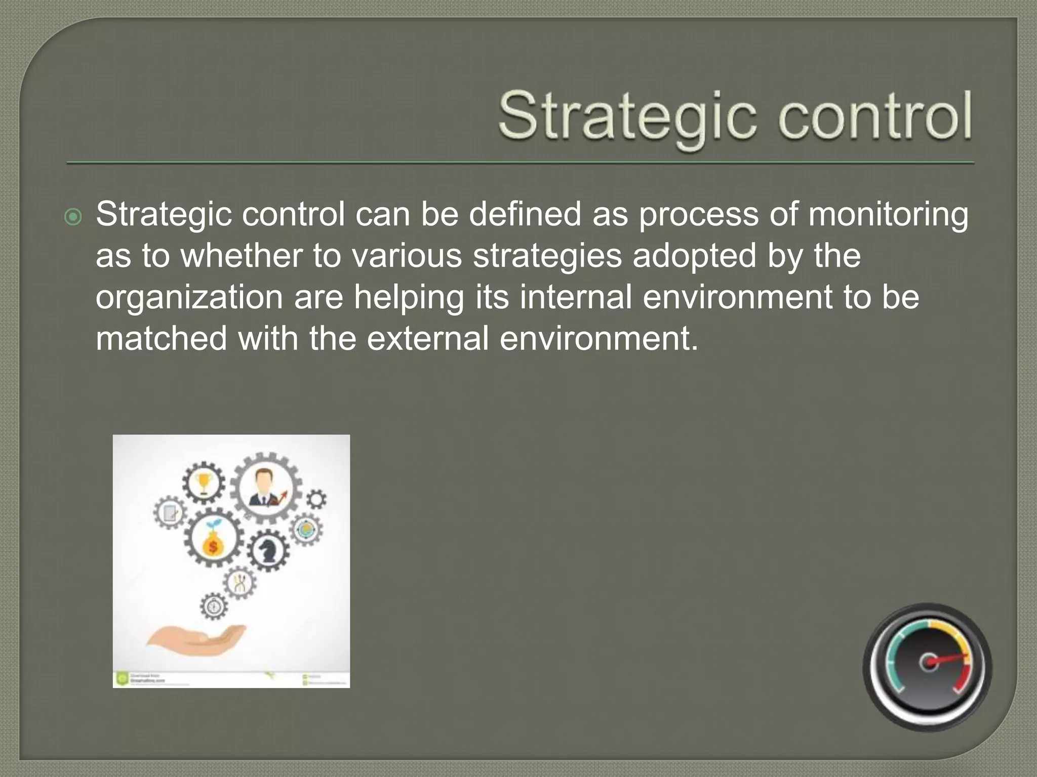 Evaluation and control in strategic management | PPT
