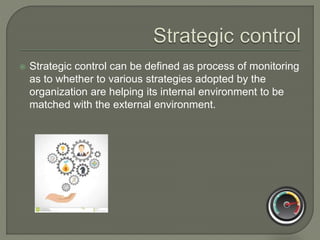 Evaluation and control in strategic management | PPT