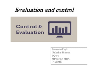 Evaluation and control | PPT