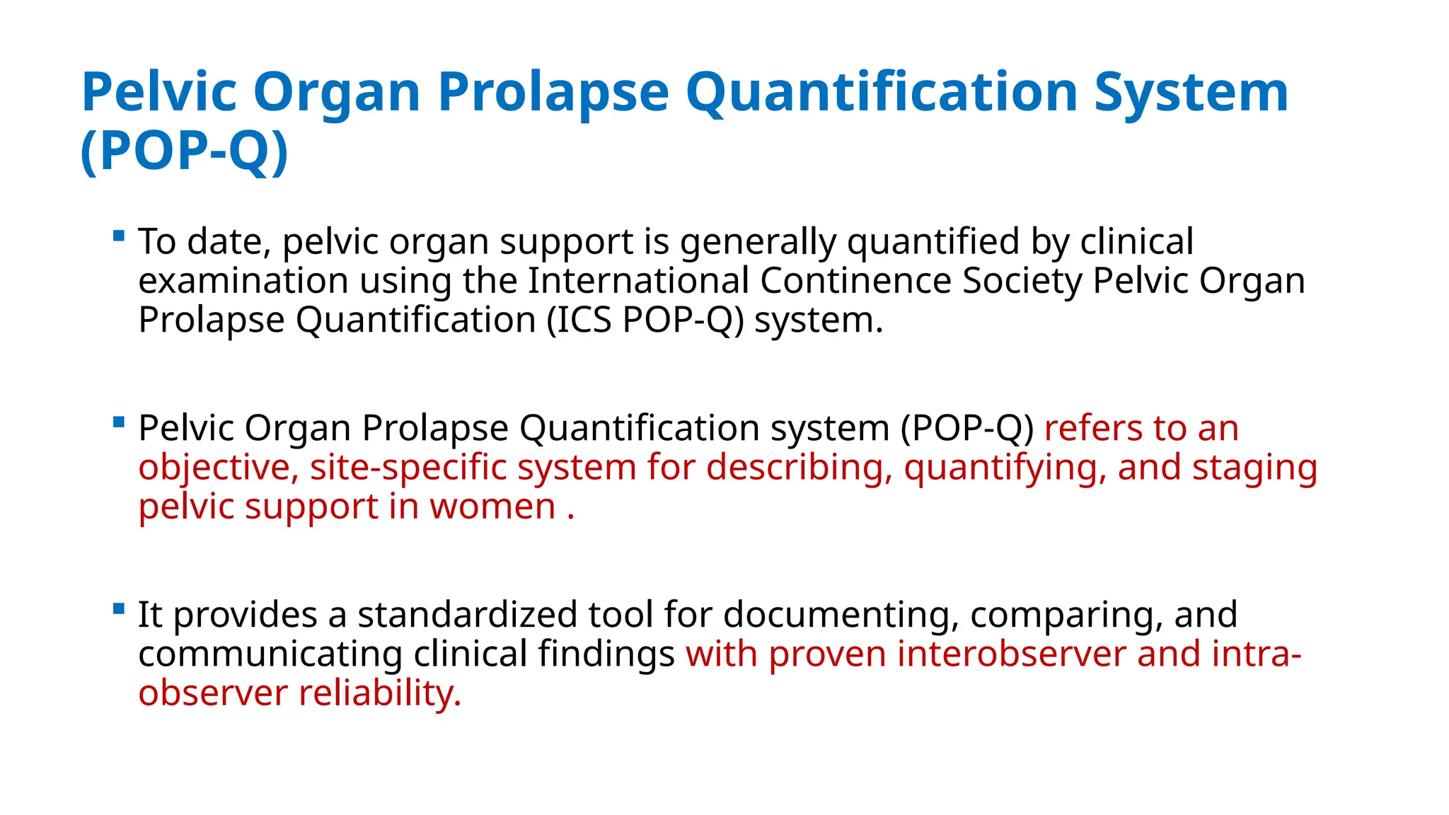Evaluation and Decision Making in Pelvic Organ Prolapse | Comprehensive ...