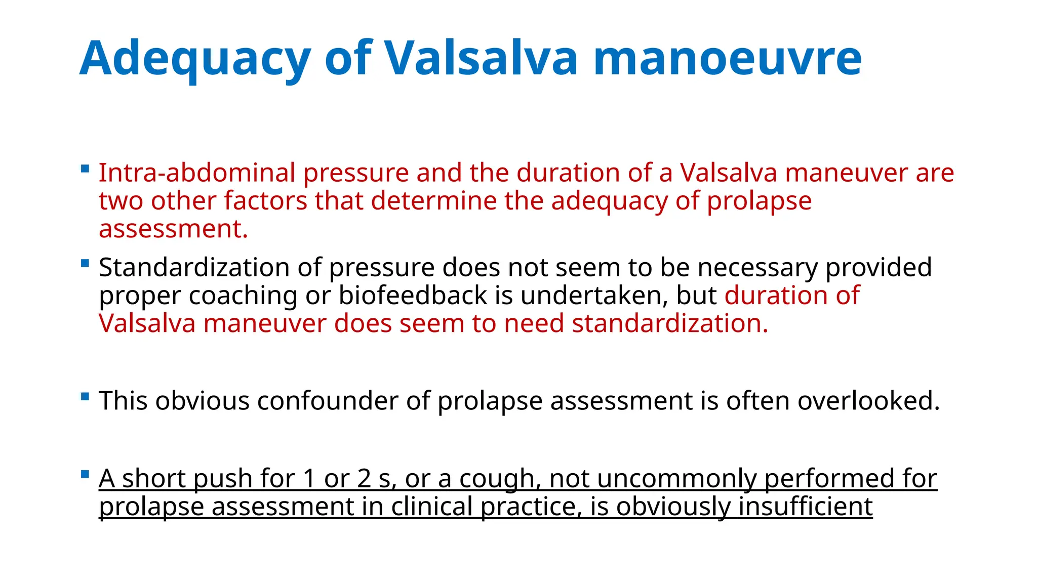 Evaluation and Decision Making in Pelvic Organ Prolapse | Comprehensive ...