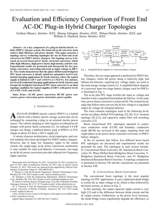 Evaluation and efficiency comparison of front end ac dc plug-in hybrid ...