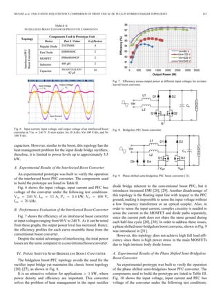 Evaluation and efficiency comparison of front end ac dc plug-in hybrid ...