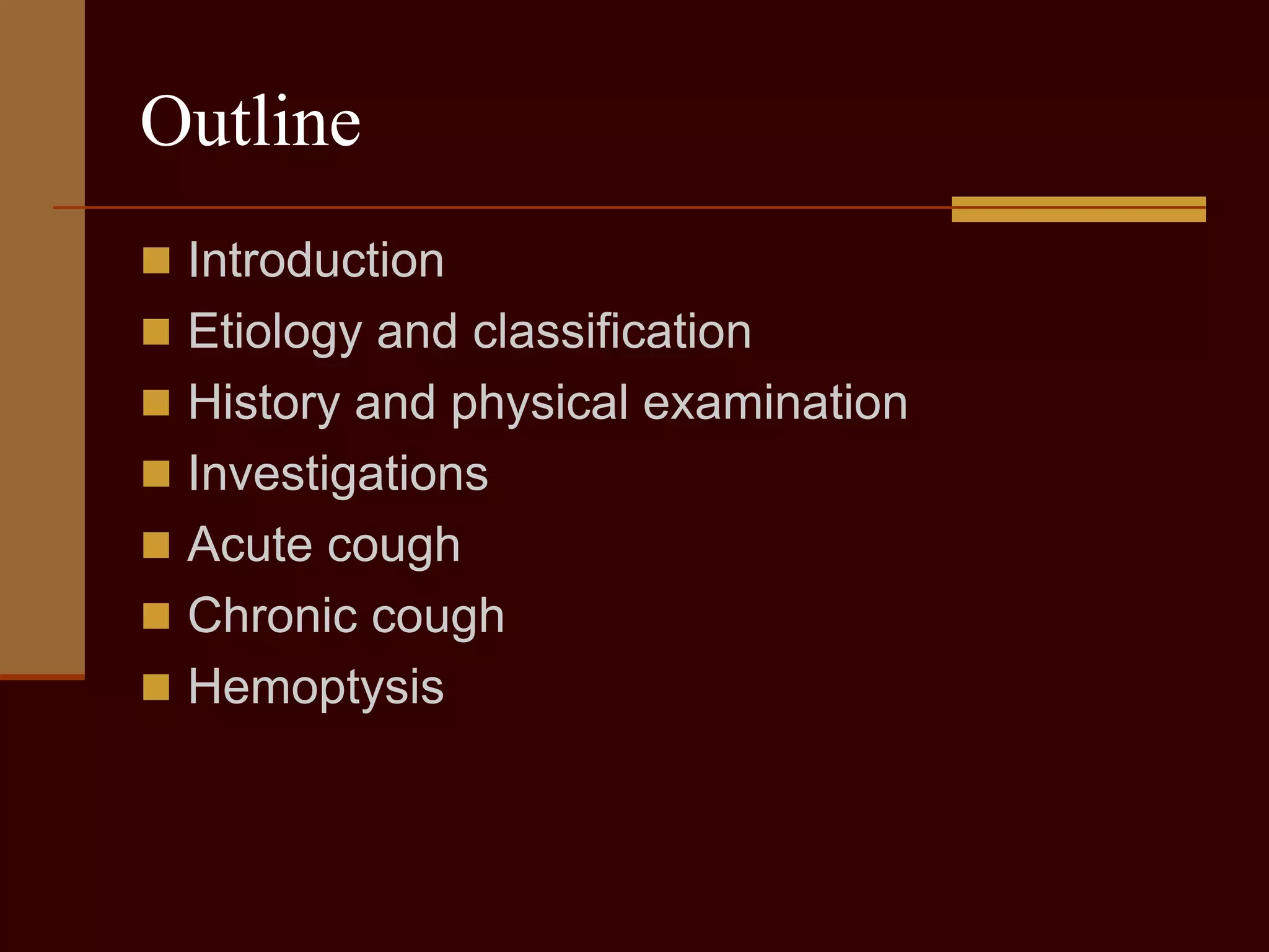 Evaluation and management of a patient with cough | PDF