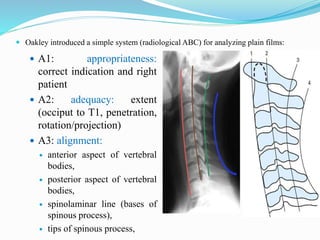 Evaluation and management of cervical spine injury | PPTX