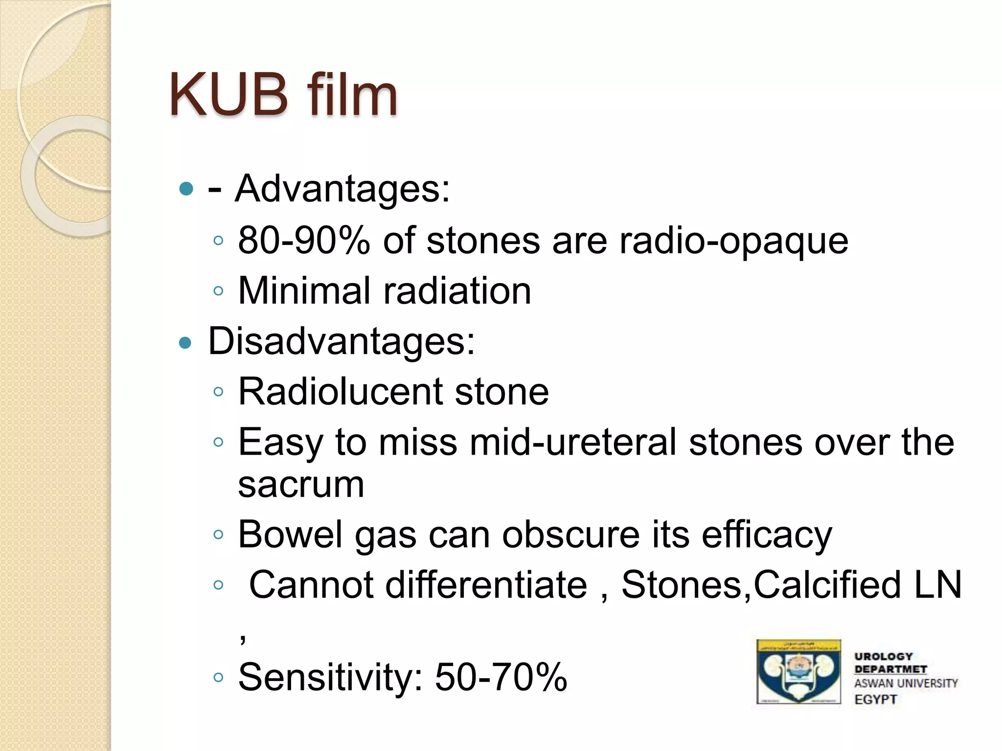 Evaluation and management of ureteric stones | PPTX