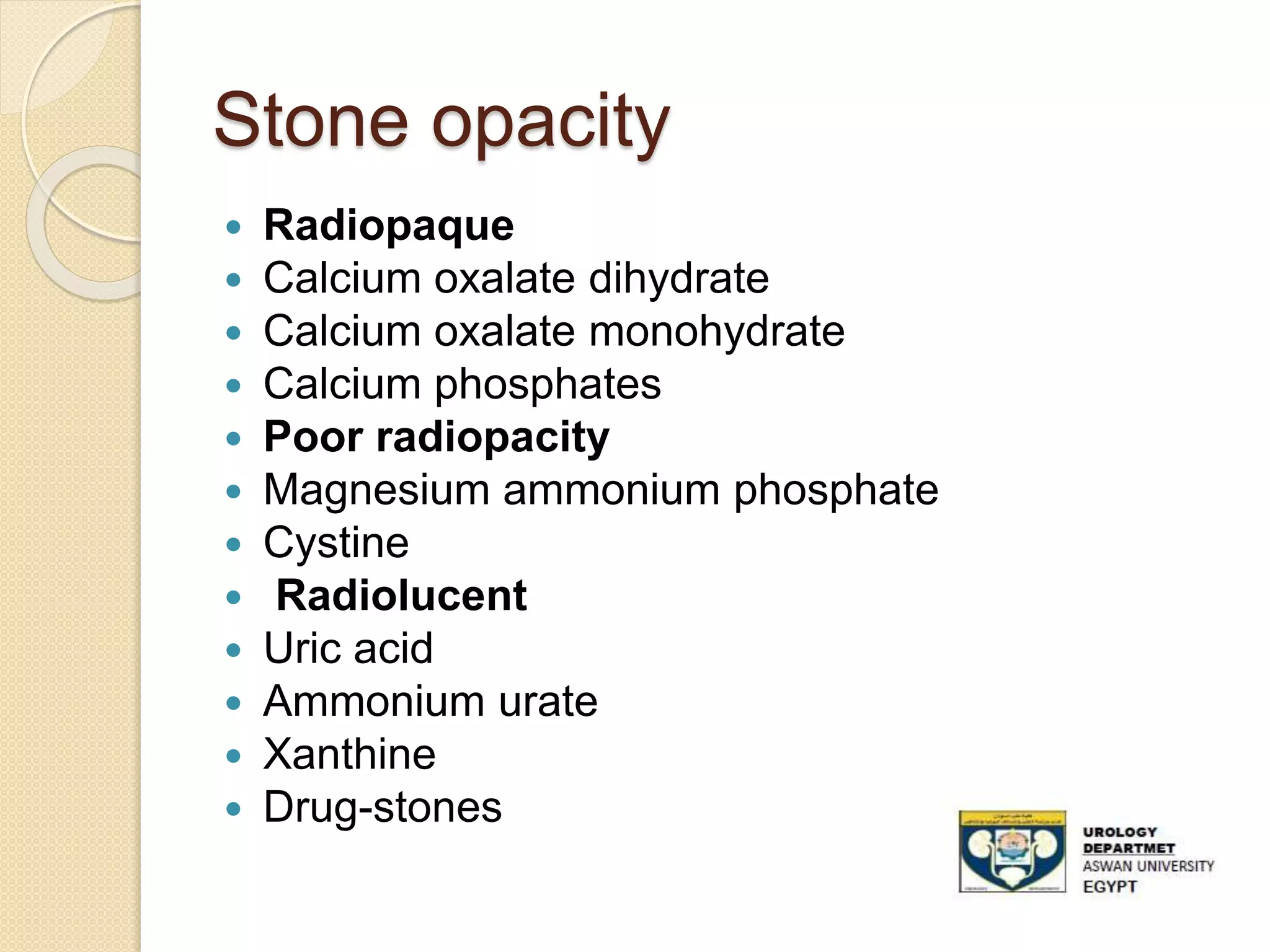 Evaluation and management of ureteric stones | PPTX