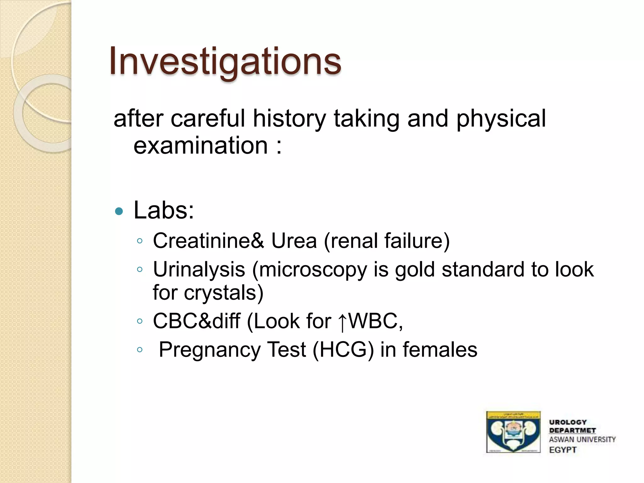 Evaluation and management of ureteric stones | PPTX