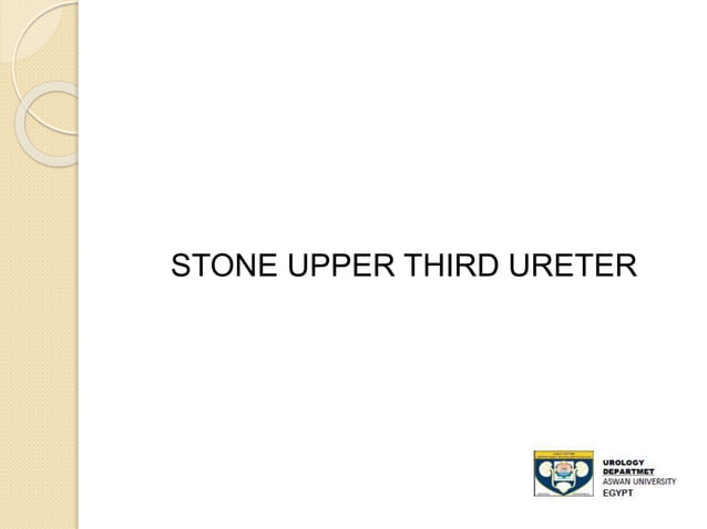 Evaluation and management of ureteric stones | PPTX | Digestive ...