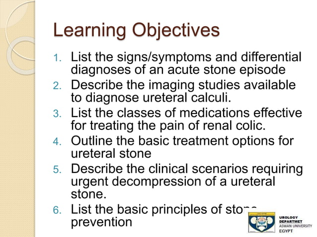 Evaluation and management of ureteric stones | PPTX | Digestive ...
