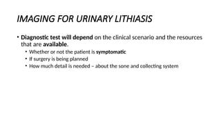 Evaluation and Medical Management of Urinary Lithiasis.pptx