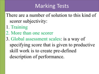 Teaching Methodology "Evaluation and testing" | PPT