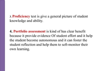 Teaching Methodology "Evaluation and testing" | PPT