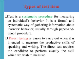 Teaching Methodology "Evaluation and testing" | PDF