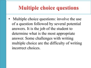 Teaching Methodology "Evaluation and testing" | PDF