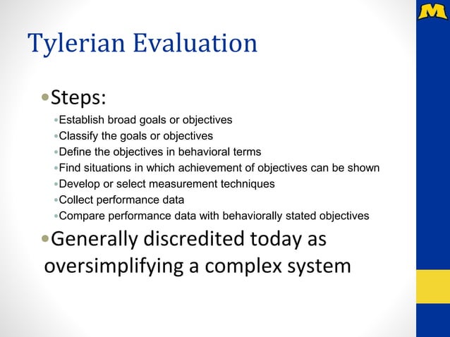 Expertise Consumer Oriented And Program Oriented Evaluation