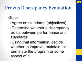 Expertise, Consumer-Oriented, and Program-Oriented Evaluation ...