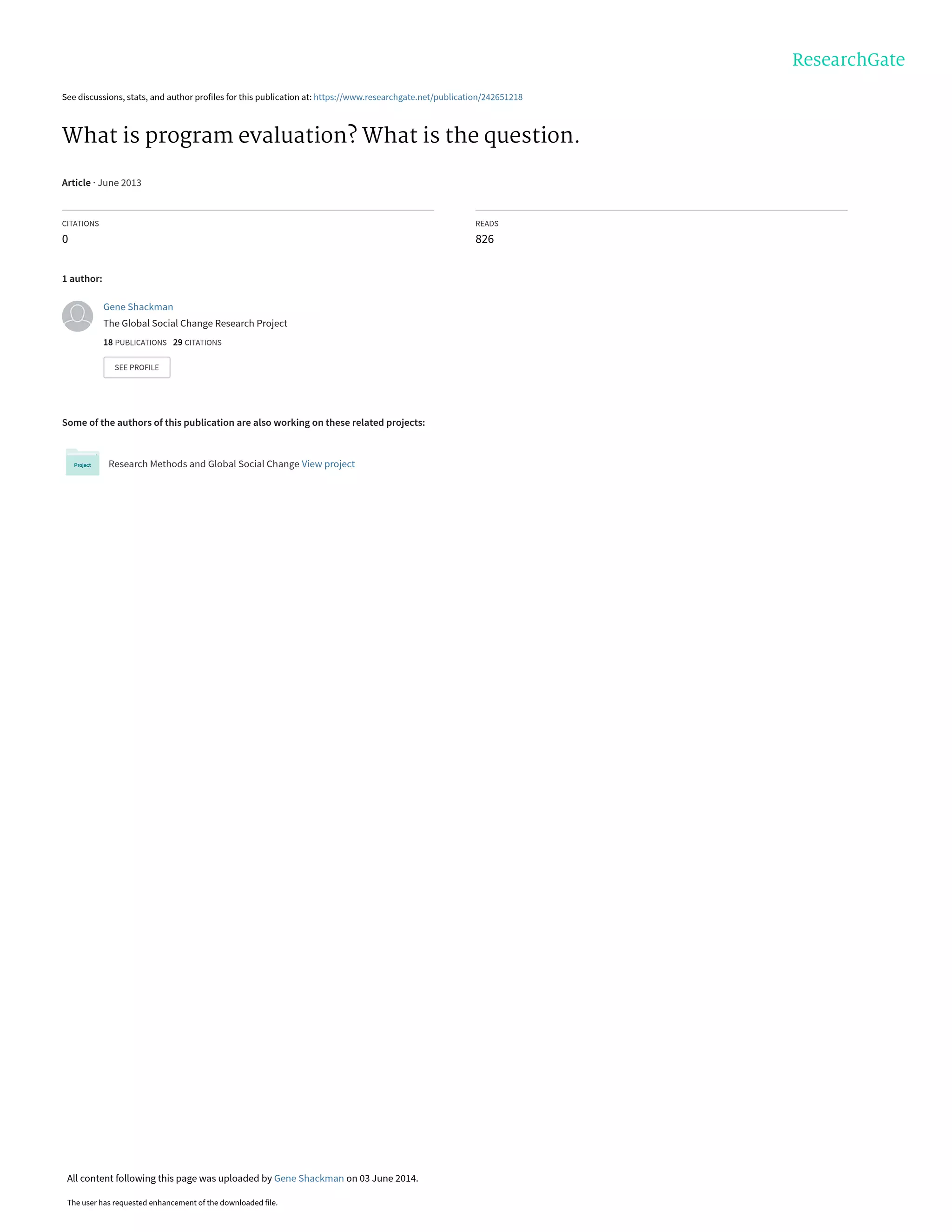 Evaluationbeginnersguide evaluationquestion (1) | PDF