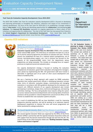 Evaluation capacity development news | PDF