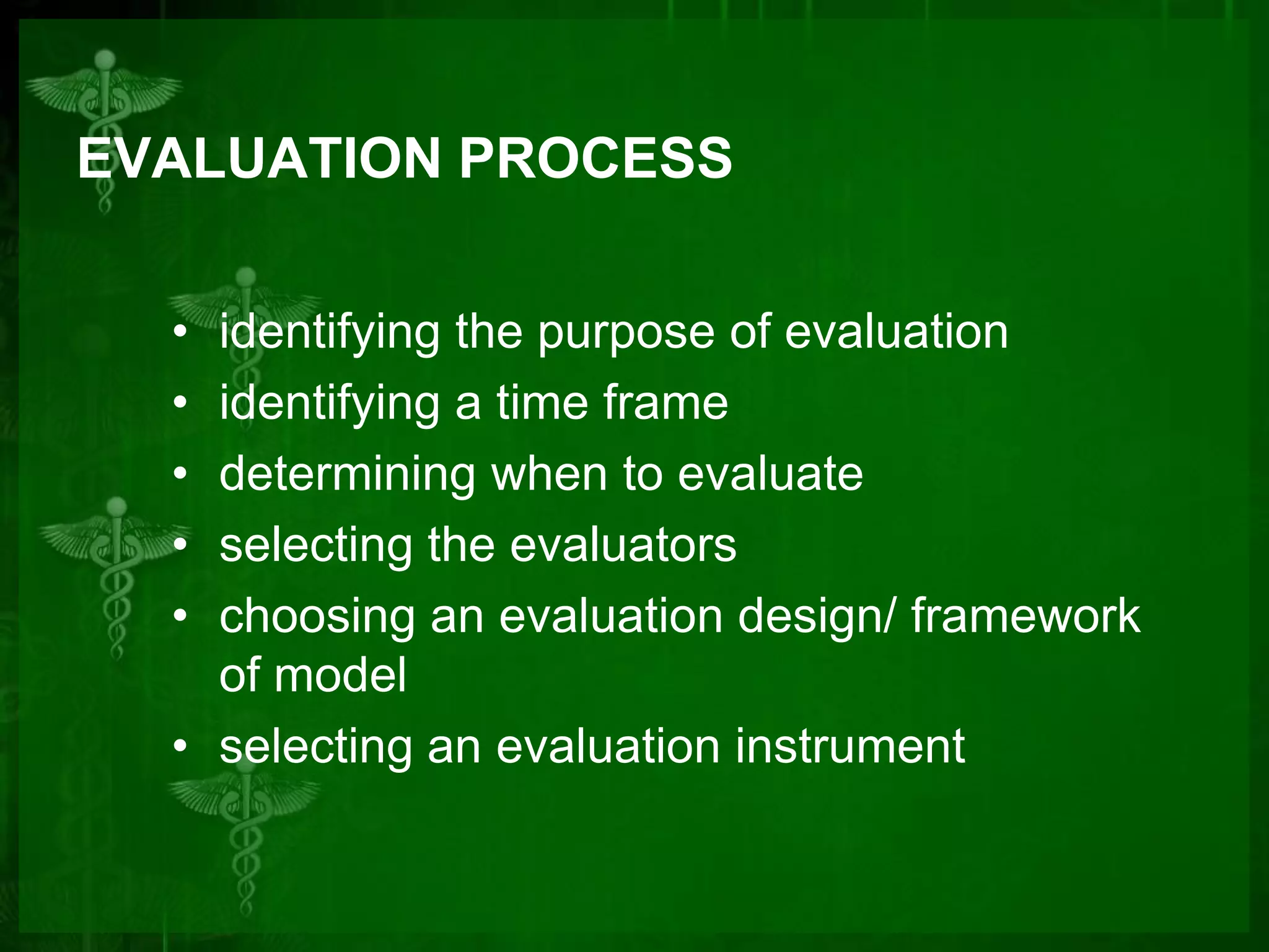 Evaluation – concepts and principles | PPTX
