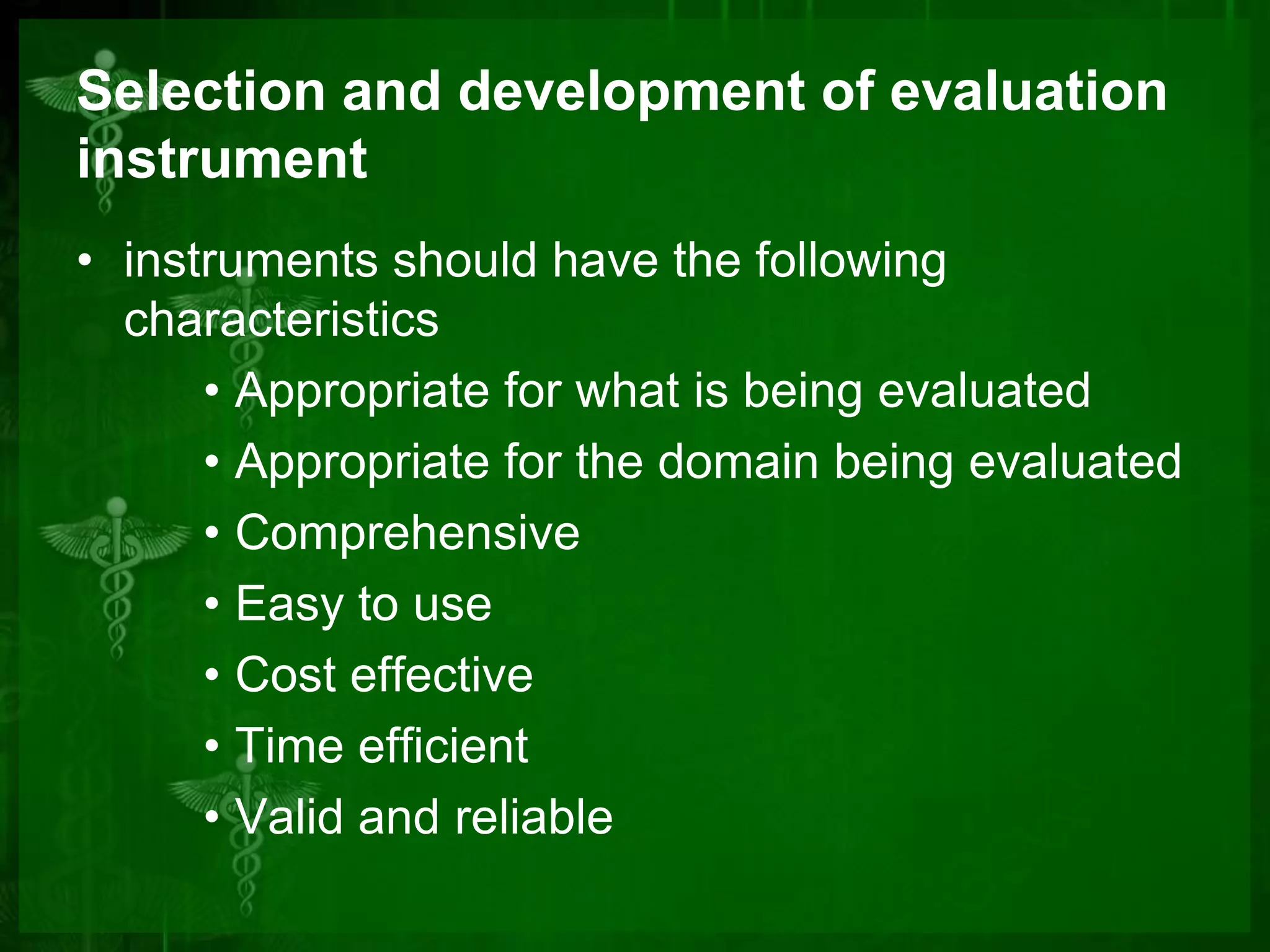 Evaluation – concepts and principles | PPTX