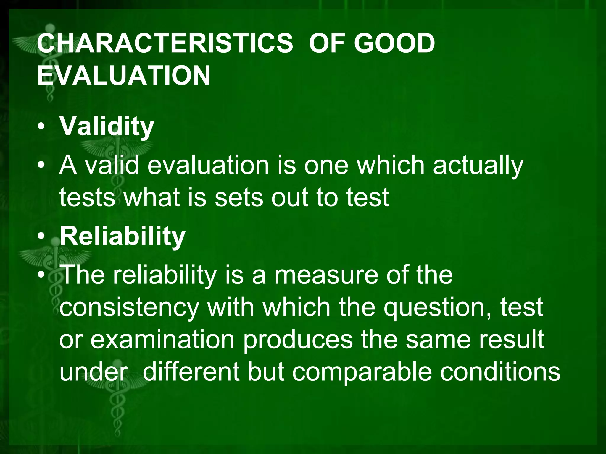 Evaluation – concepts and principles | PPTX
