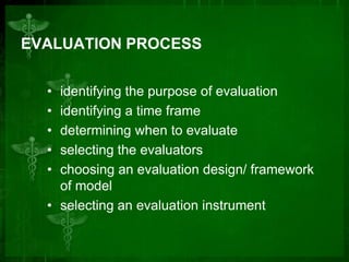 Evaluation – concepts and principles | PPTX