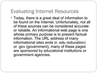 Evaluation Criteria | PPT