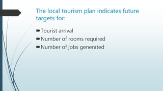 Evaluation Criteria for Designing Tourism Development Areas | PPTX