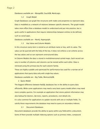 Evaluation criteria for nosql databases | PDF