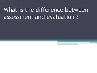 Evaluation definitions | PPT