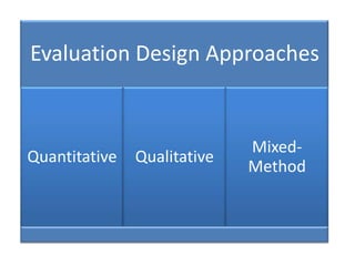 Evaluation design | PPTX