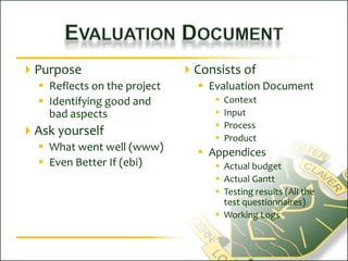 Evaluation document | PPTX