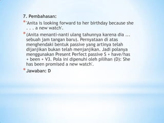 Evaluation english tense | PPT