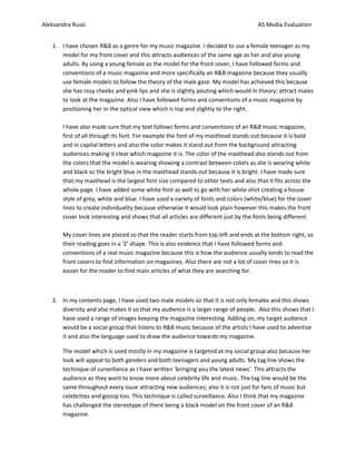 Media Evaluation Essay. | DOCX